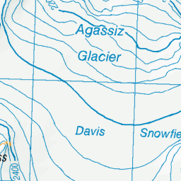 Agassiz Glacier, West Coast - NZ Topo Map