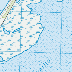 Okarito Lagoon, West Coast - NZ Topo Map