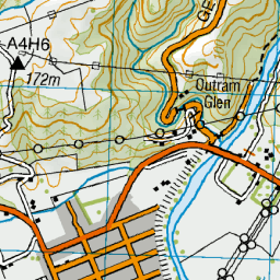 Outram Glen, Otago - NZ Topo Map