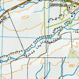 Glenrowan, Otago - NZ Topo Map