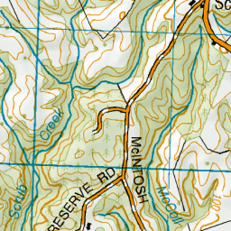 Scrub Creek, Otago - NZ Topo Map