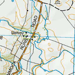 Glenroy, Otago - NZ Topo Map