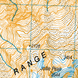 LIEBIG RANGE, Canterbury - NZ Topo Map