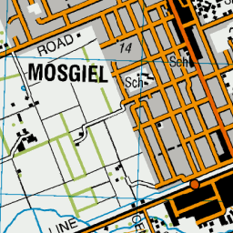 MOSGIEL, Otago - NZ Topo Map