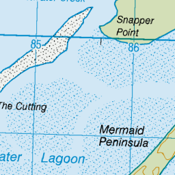 Saltwater Lagoon, West Coast - NZ Topo Map