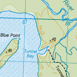 Blue Point, West Coast - NZ Topo Map