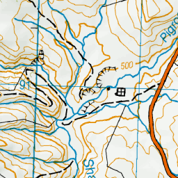 Pigroot Creek, Otago - NZ Topo Map