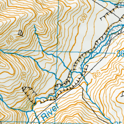 Kurow River, Canterbury - NZ Topo Map