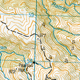 Pearson Hut, Canterbury - NZ Topo Map