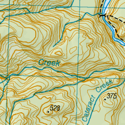 Cataract Creek, West Coast - NZ Topo Map
