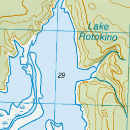 Lake Rotokino, West Coast - NZ Topo Map