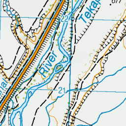 Tekapo Canal, Canterbury - NZ Topo Map