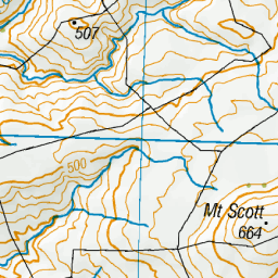 Mount Scott, Otago - NZ Topo Map