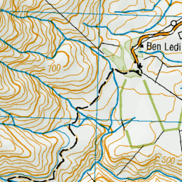 Ben Ledi, Canterbury - NZ Topo Map