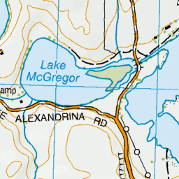 Lake McGregor, Canterbury - NZ Topo Map