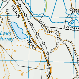 Lake Murray, Canterbury - NZ Topo Map