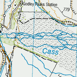 Lonestar-Godley Peaks Station, Canterbury - NZ Topo Map