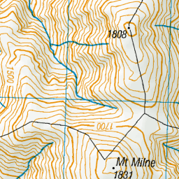 KIRKLISTON RANGE, Canterbury - NZ Topo Map