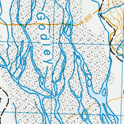 Godley River, Canterbury - NZ Topo Map