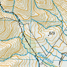 Kirkliston Stream, Canterbury - NZ Topo Map