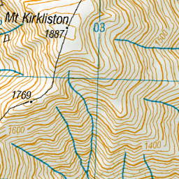Mount Kirkliston, Canterbury - NZ Topo Map