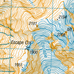 Mount Adams, West Coast - NZ Topo Map