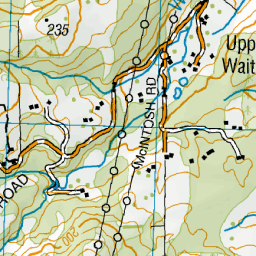 Upper Waitati, Otago - NZ Topo Map