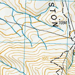 KIRKLISTON RANGE, Canterbury - NZ Topo Map