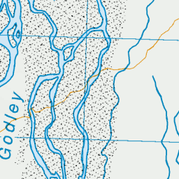 Godley River, Canterbury - NZ Topo Map