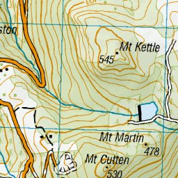Mount Kettle, Otago - NZ Topo Map
