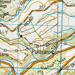Pukeraro, Canterbury - NZ Topo Map