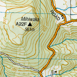 Mihiwaka, Otago - NZ Topo Map