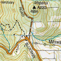 Mihiwaka, Otago - NZ Topo Map