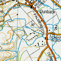 Dunback, Otago - NZ Topo Map