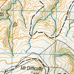 Mount Difficulty, Otago - NZ Topo Map