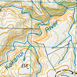 Kakanui River, Otago - NZ Topo Map
