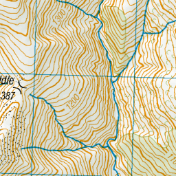 Tekapo Saddle, Canterbury - NZ Topo Map