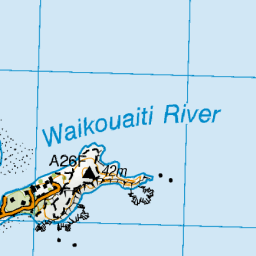 Waikouaiti River, Otago - NZ Topo Map