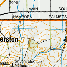 Sir John McKenzie Monument, Otago - NZ Topo Map