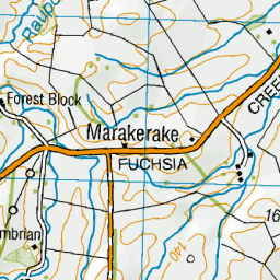 Cambrian, Otago - NZ Topo Map