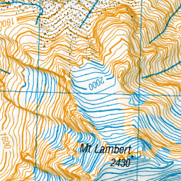 Mount Lambert, West Coast - NZ Topo Map