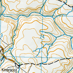 Kinbrace, Canterbury - NZ Topo Map