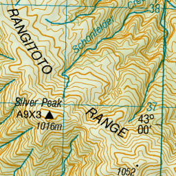 RANGITOTO RANGE, West Coast - NZ Topo Map