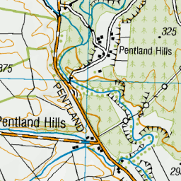 Pentland Hills, Canterbury - NZ Topo Map