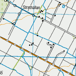 Strathallan, Canterbury - NZ Topo Map