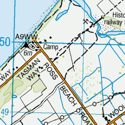 Totara River, West Coast - NZ Topo Map