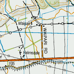 Waipari, Canterbury - NZ Topo Map