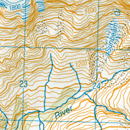Sunbeam Gl, West Coast - NZ Topo Map