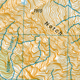 Notch Ridge, West Coast - NZ Topo Map