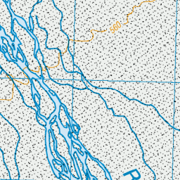 Rangitata River, Canterbury - NZ Topo Map